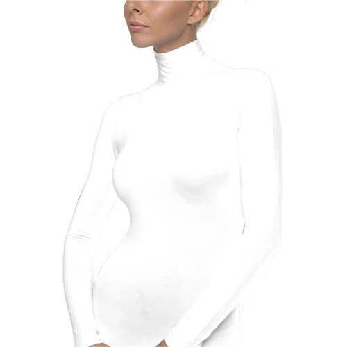 Rolka dug rukav WHITE TURTLE NECK