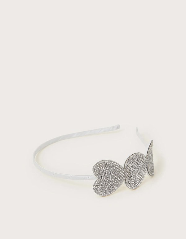 Monsoon Rajf za kosu za devojčice Dazzle Heart, Srebrni