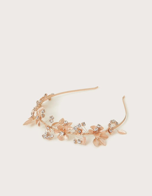 Monsoon Rajf za kosu za devojčice Gardenia Flower, Rose Gold