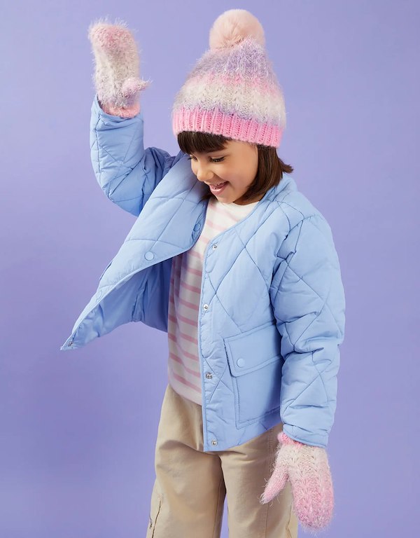 Monsoon Rukavice za devojčice Fluffy Ombre, Šarene