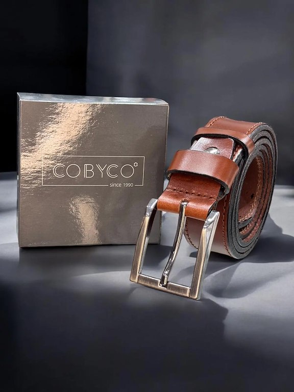 Cobyco Ručno pravljeni kaiš, Kožni, Braon