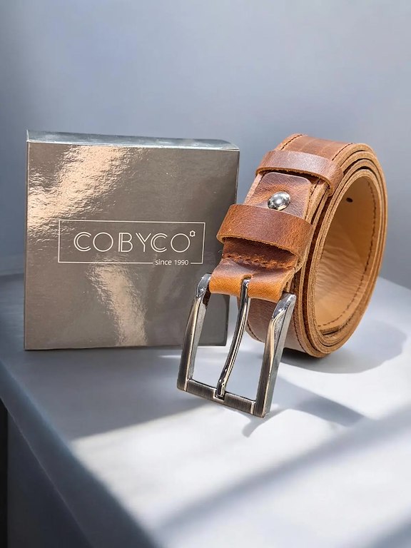 Cobyco Ručno pravljeni kaiš, Kožni, Braon