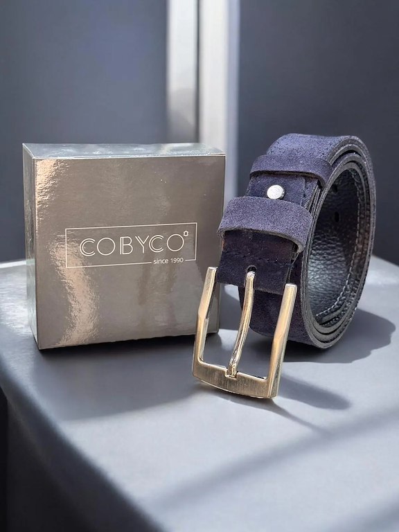 Cobyco Ručno pravljeni kaiš, Kožni, Teget