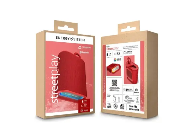 ENERGY SISTEM Cherry StreetPlay zvučnik crveni M45924