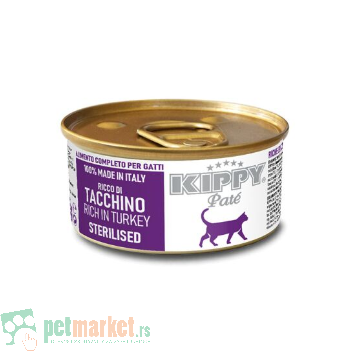 Kippy: Pašteta za sterilisane mačke Sterilized Cat Pate, 85 gr