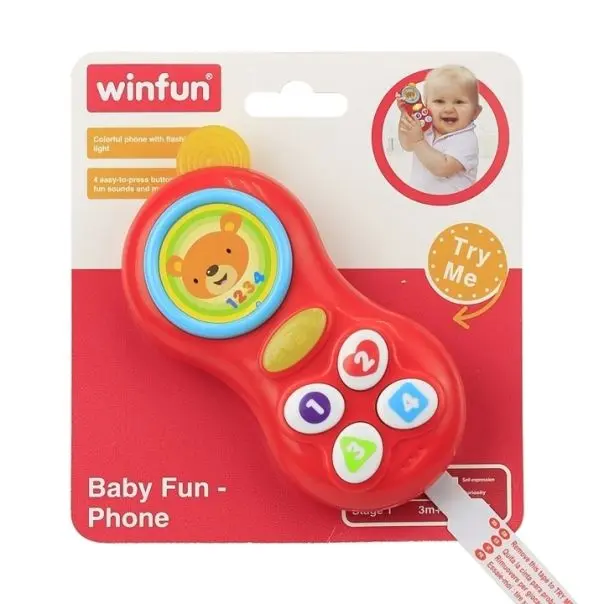 Win Fun Igračka telefon, Crvena