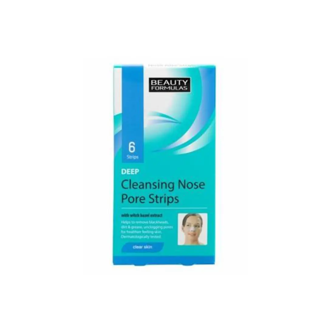 Beauty Formulas Nose Pore Trakice za čišćenje pora i mitisera, 6 komada