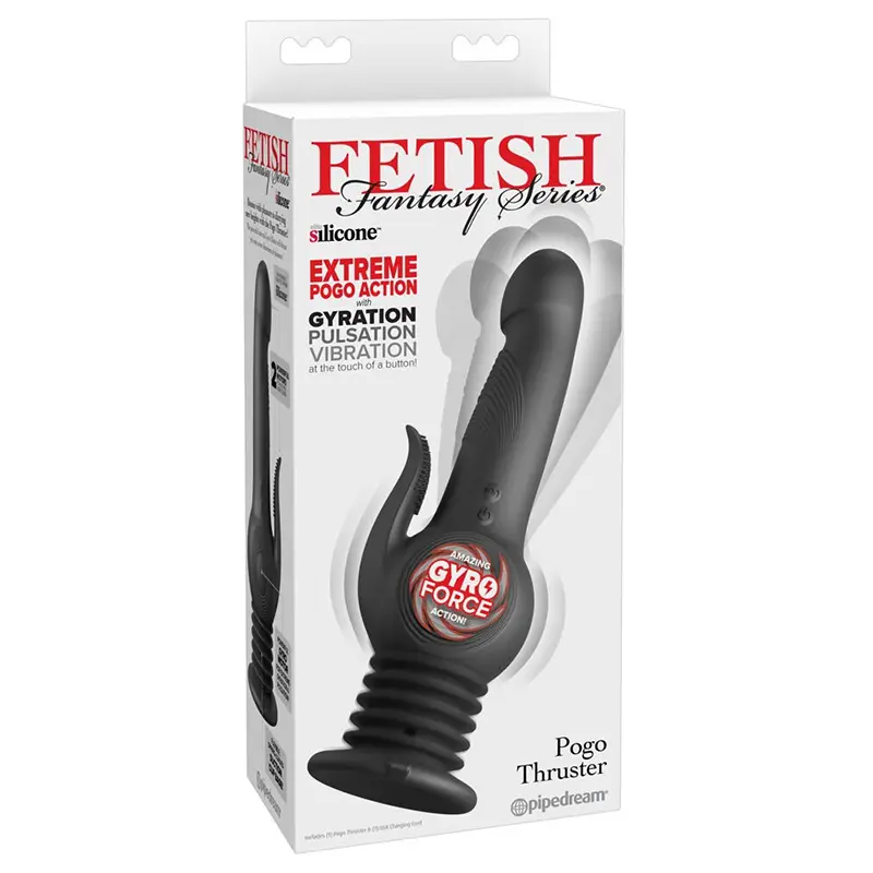 Vibrator sa intenzivnim pomeranjem Pogo Thruster, 23.5cm, Crni