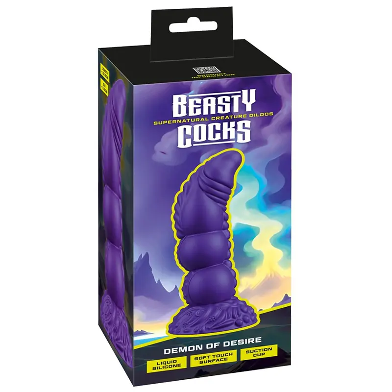 Dildo Demon of Desire, Silikonski, 22.5cm, Tamnoplavi