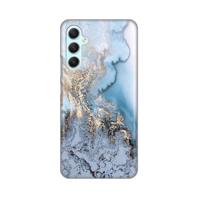 Maska silikon Print za Samsung A346B Galaxy A34 5G Blue Gold Marble
