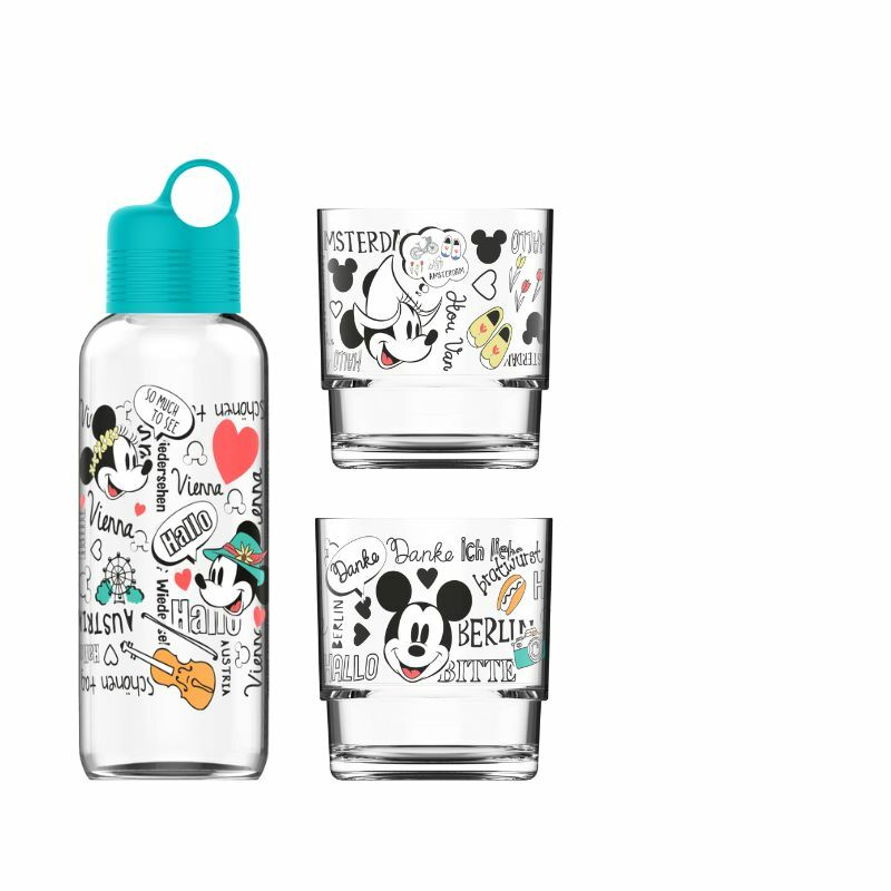 MICKEY MOUSE SET FLASICA I DVE CASE ZELENI