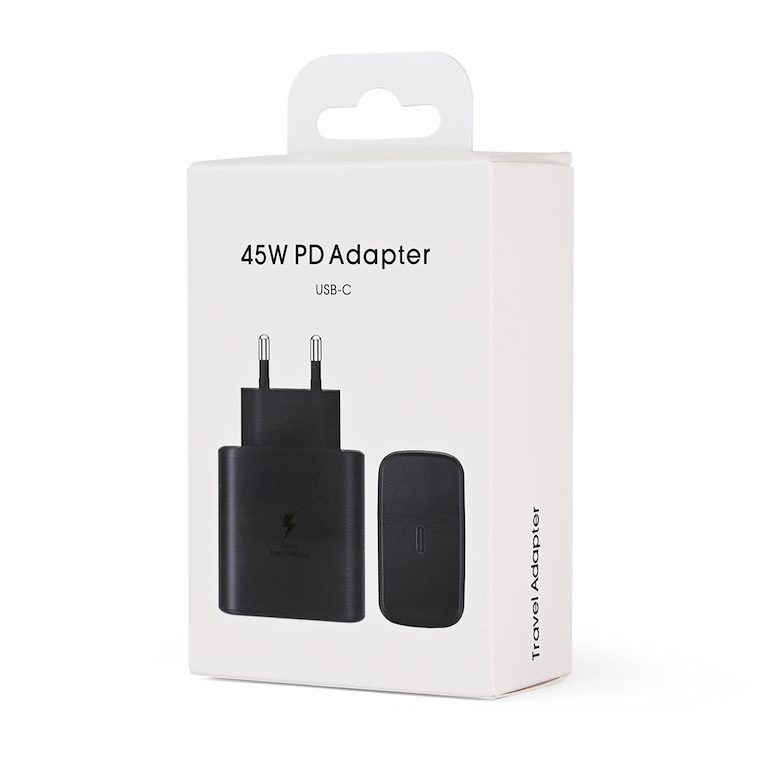 Kucni punjac PD Fast charger 45W za Samsung CE crni