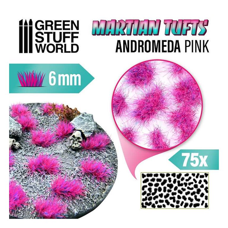 Martian Tufts 6mm - ANDROMEDA PINK