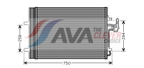 Hladnjak klime, kondenzator AVA QUALITY COOLING FDA5427D