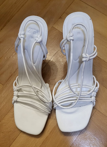 Zara bele sandale