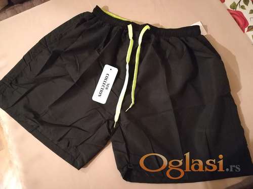 Novi muski sorts Fashion u velikom broju 4XL Crni Novo