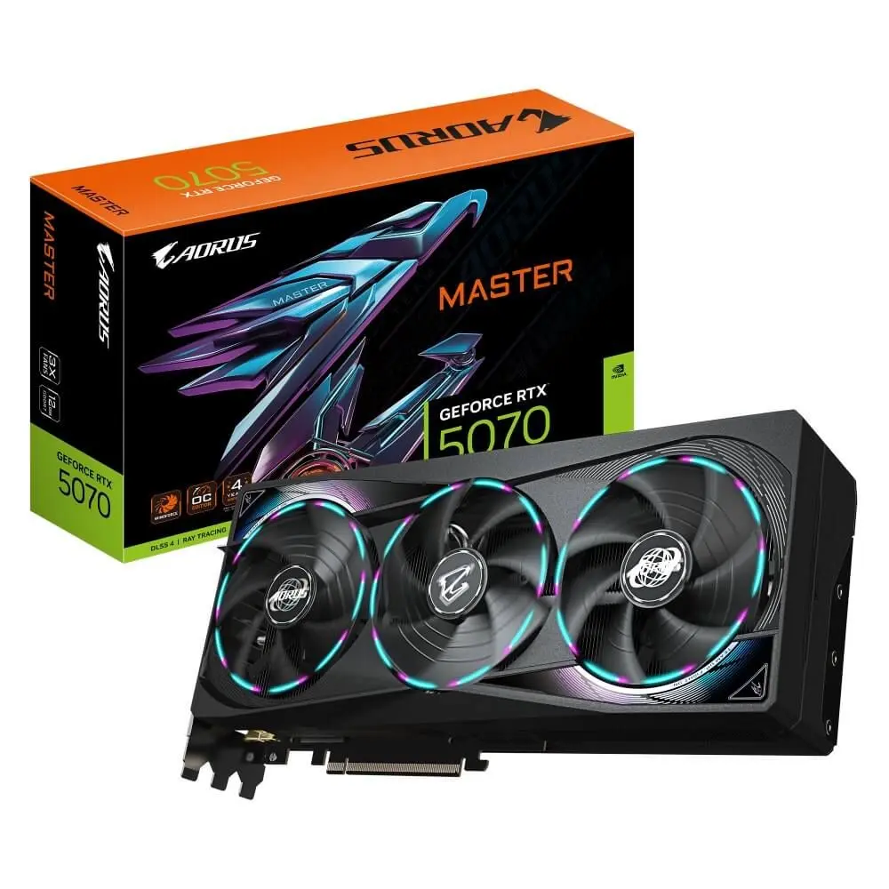 GIGABYTE AORUS GeForce RTX 5070 MASTER 12GB
