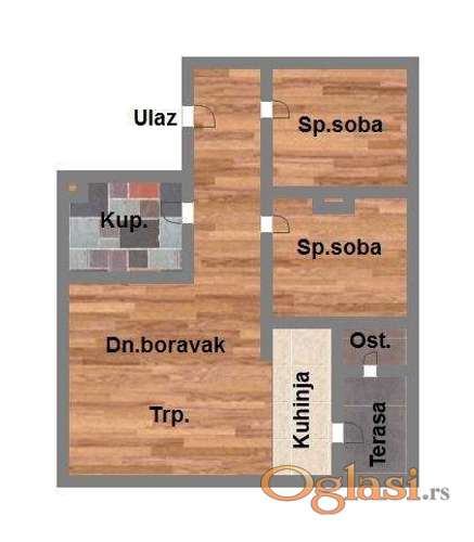 Trosoban stan na Salajci