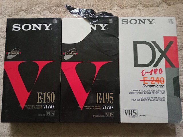 Video kasete Sony 3 kom