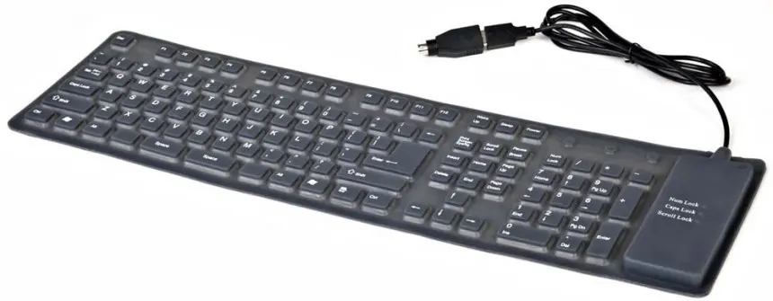 KB-109F-B Gembird Fleksibilna tastatura US layot USB+microUSB OTF adapter