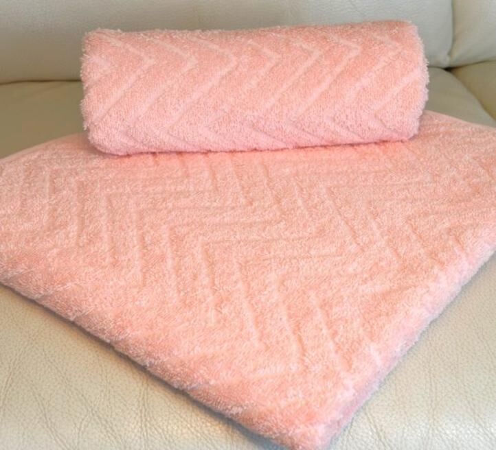 Blue Bell Peškir Zig Zag 50 cm x 90 cm - Puder