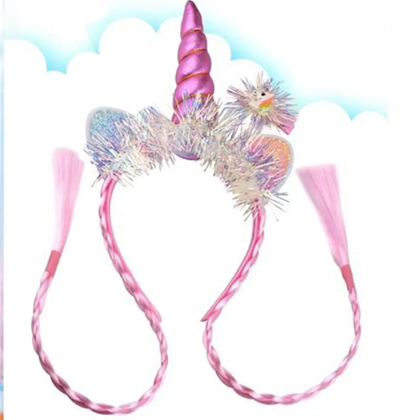 Rajf za kosu Unicorn pink