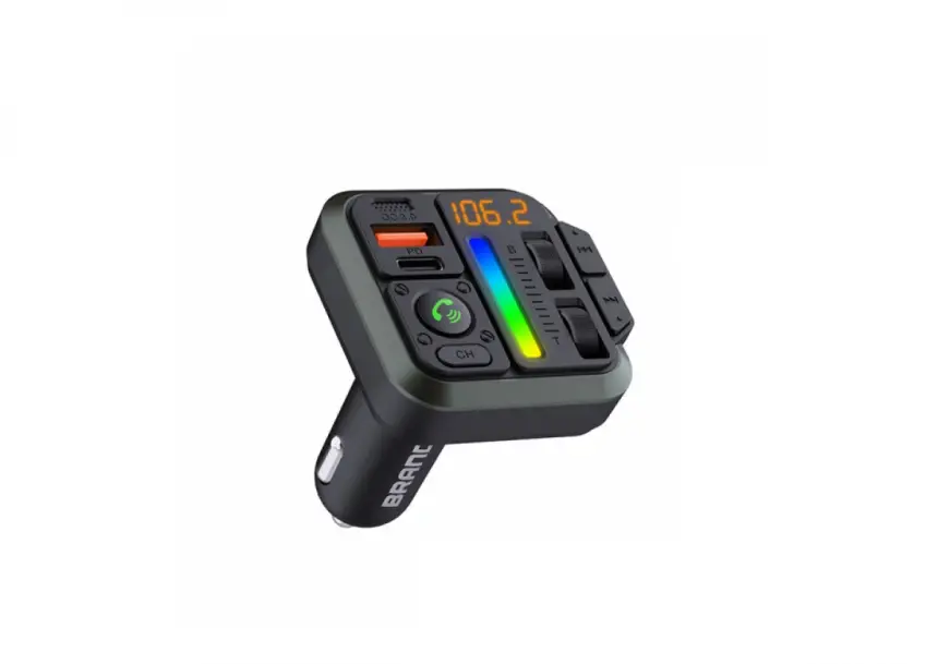 Xwave Xwave BT 44 FM transmiter za kola,Bluetooth,LED,RGB led,Bass,USB,USB-TypeC PD20W+QC3.0,18W