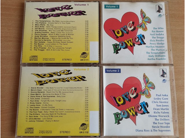 Love Power 1+2 - Various Artists 2CD set
