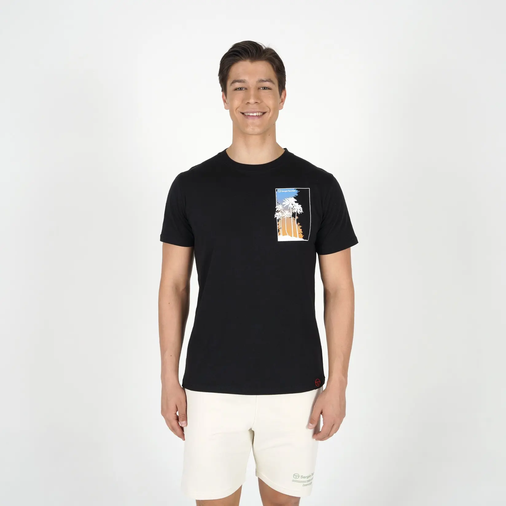 Sergio Tacchini Muška majica Palm M, Crna
