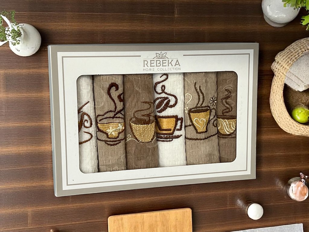 Set 6 kuhinjskih krpa 40x60cm Set D
