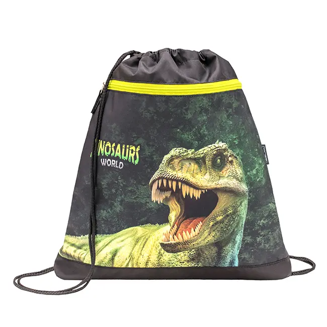 Belmil Sportska torba za dečake Dinosaur World 2 336-91, Crno-zelena