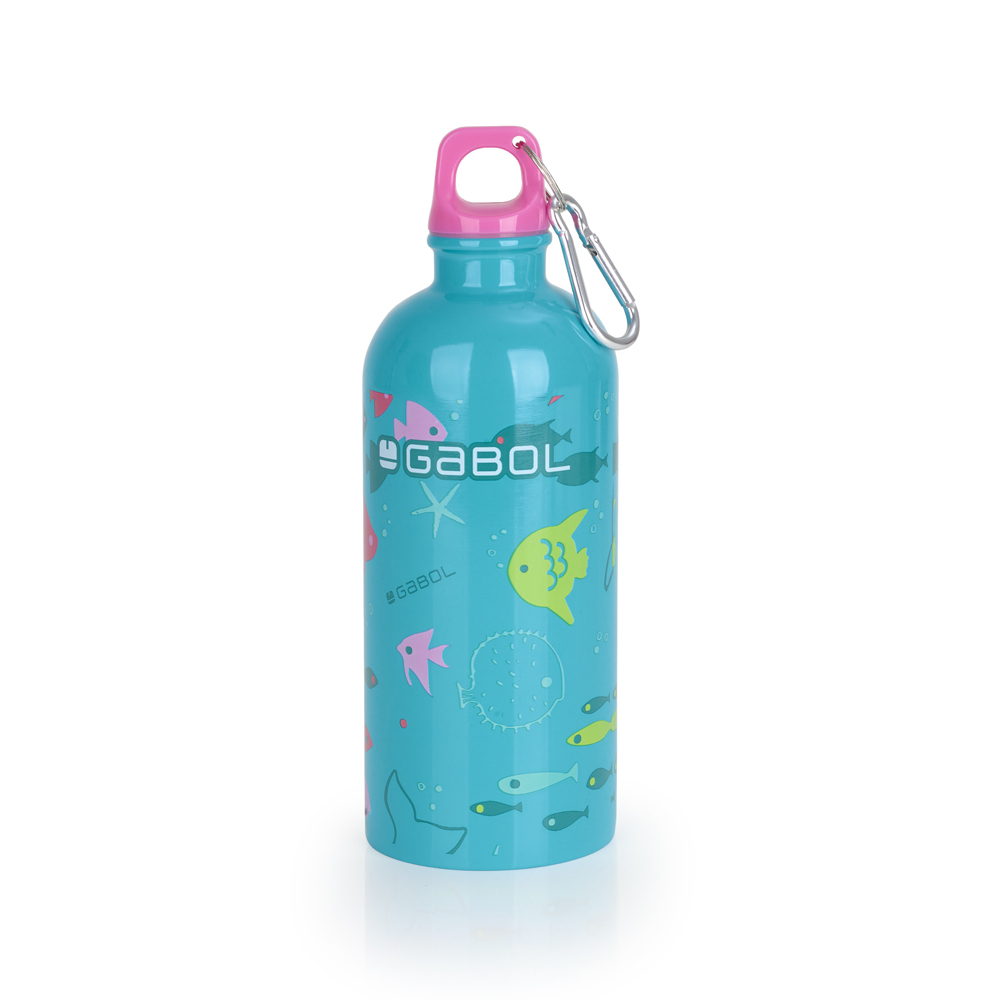 Aluminijumska boca za vodu sa zakačkom 7x21 cm 600ml Acqua