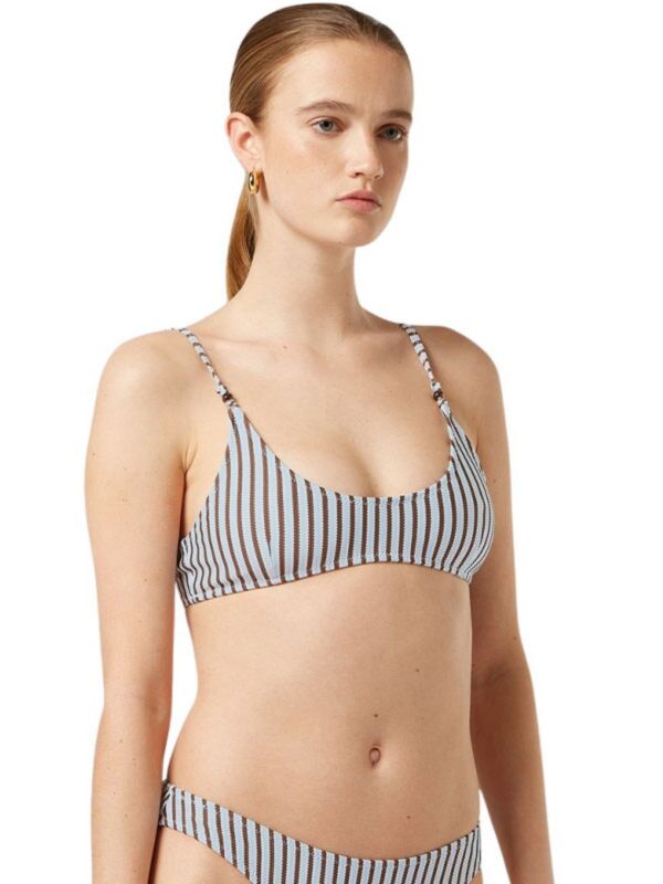 Scotch&Soda - Prugasti bikini top