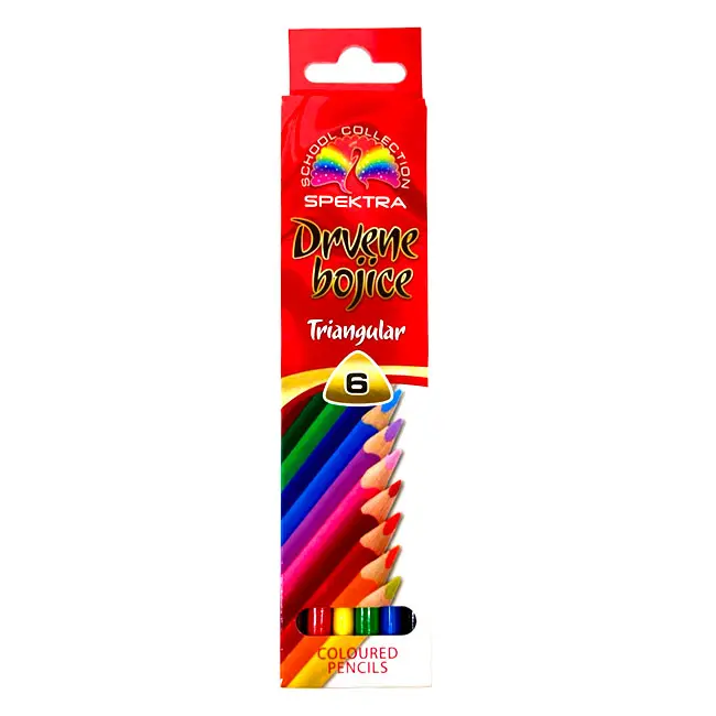 Spektra Set drvenih bojica, 6 komada