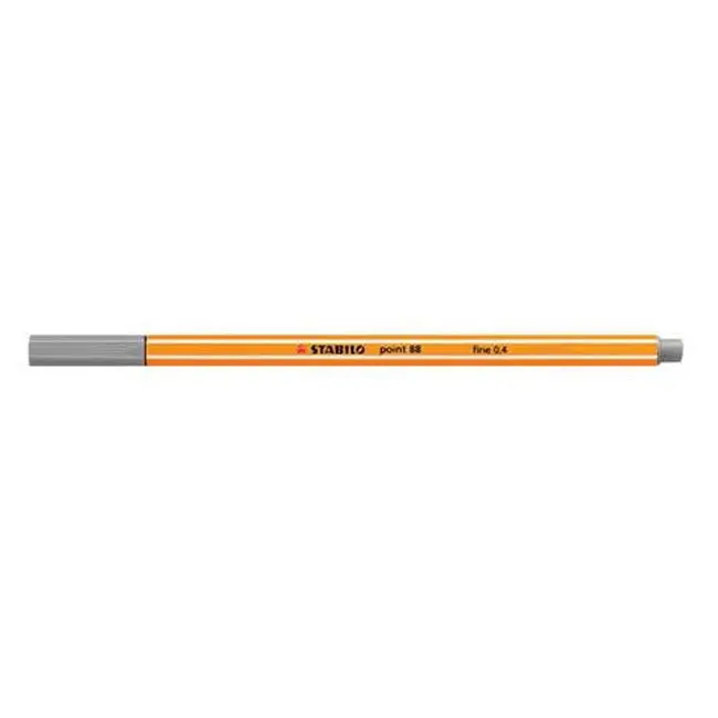 Stabilo Flomaster 88/96, 0.4mm, Tamnosivi