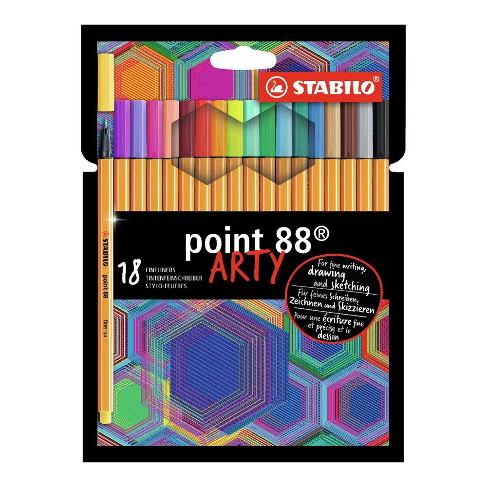 STABILO Tanki flomasteri Point 88 Arty 18/1