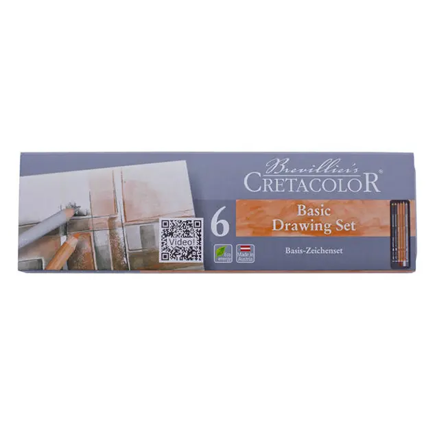 Cretacolor Set olovaka za crtanje Basic drawing 400 06, 6 komada