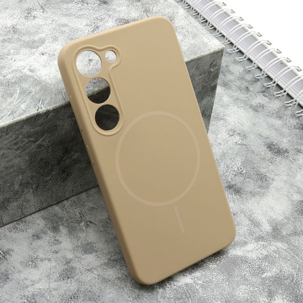 Maska FLEX MagSafe za Samsung S911B Galaxy S23, bež
