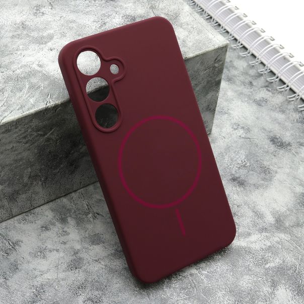 Maska FLEX MagSafe za Samsung S921B Galaxy S24 5G, bordo