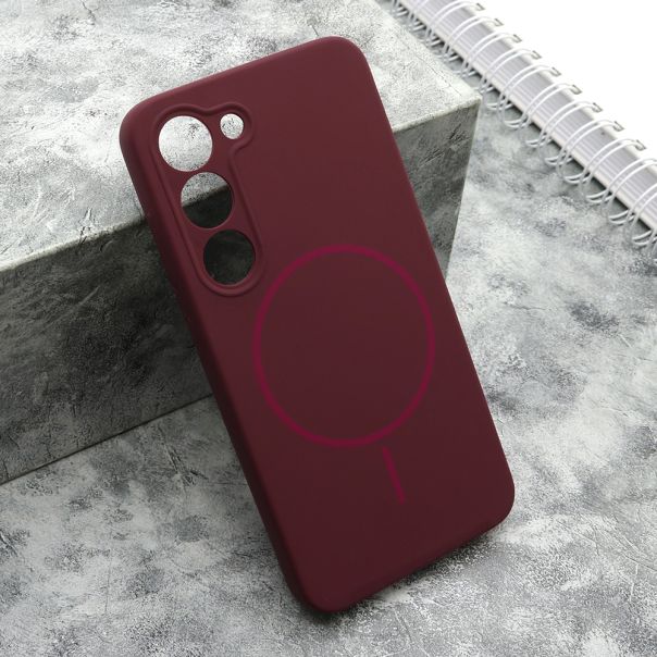 Maska FLEX MagSafe za Samsung S911B Galaxy S23, bordo