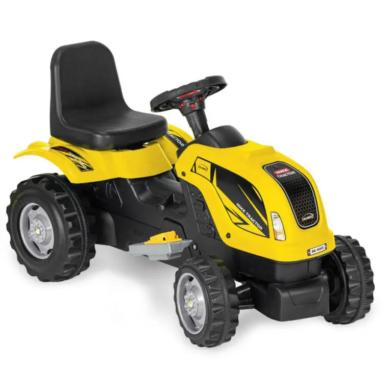 Eurobajk Traktor na akumulator za decu MMX, Žuti