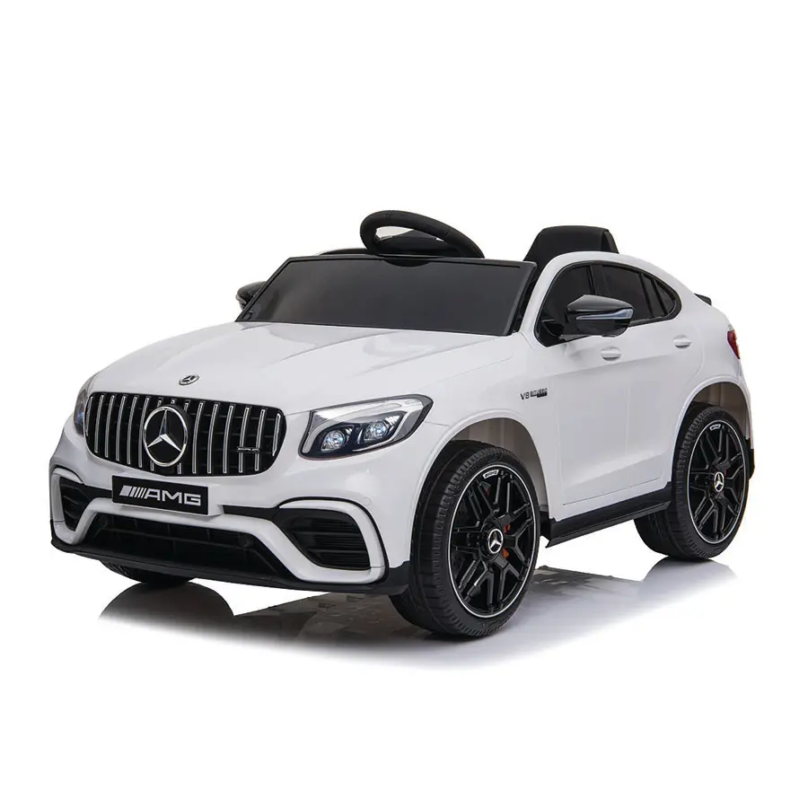 Eurobajk Dečiji automobil na akumulator Mercedes GLC 63, 12V, Beli