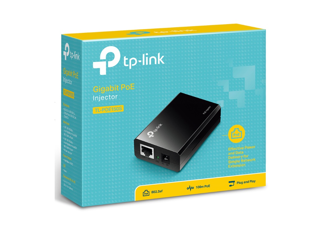 PoE Adapter TP-LINK Injector AC/DC adapter/Gigabit POE 100/1000Mbs