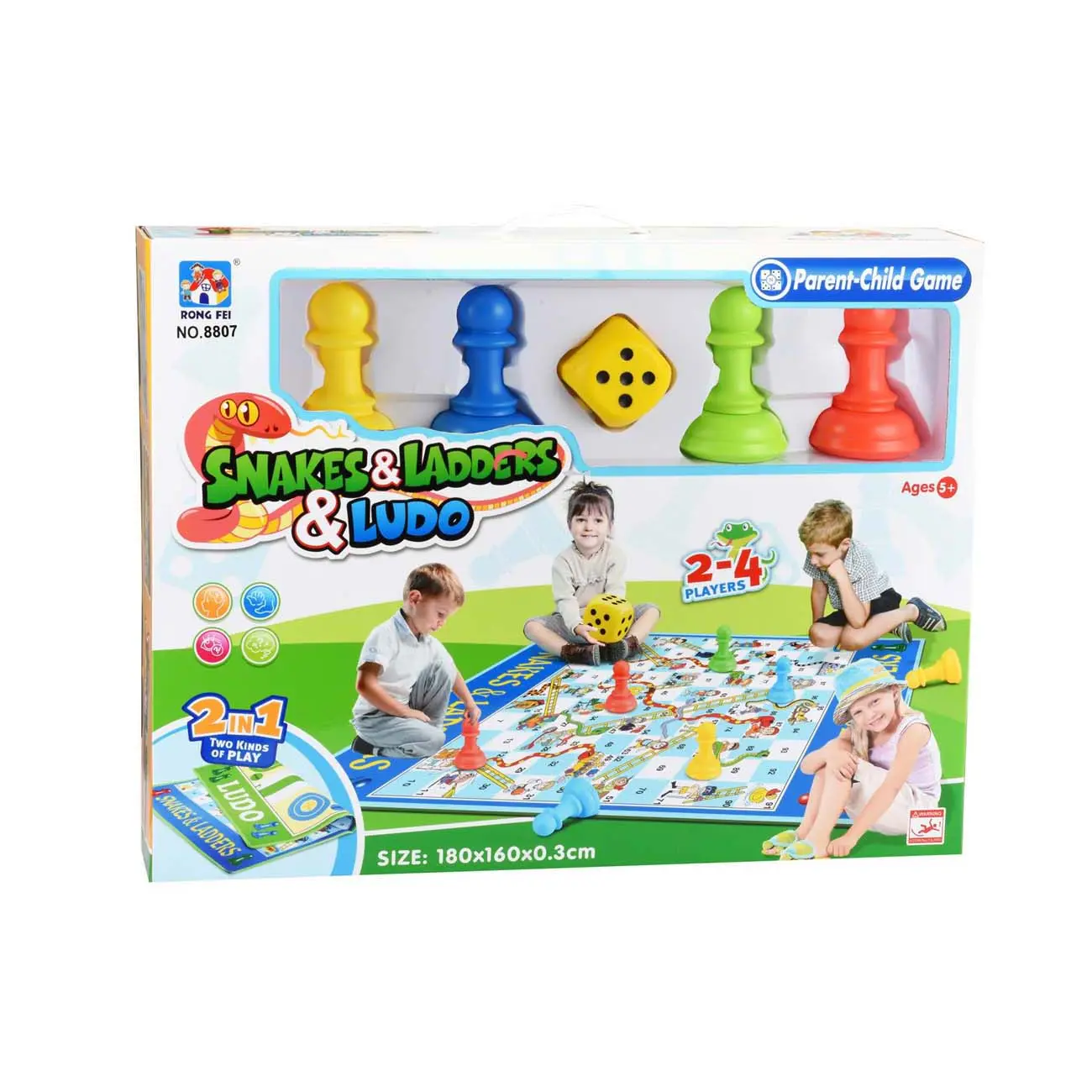 Rongfei Toys Društvena igra Čoveče ne ljuti se + Zmije i merdevine