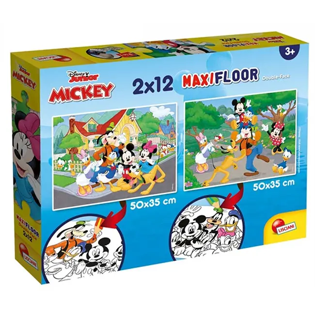 Lisciani Puzle Maxi Mickey 86559, 2x12