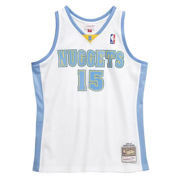 NBA DENVER NUGGETS CARMELO ANTHONY 2006 SWINGMAN JERSEY 'WHITE'