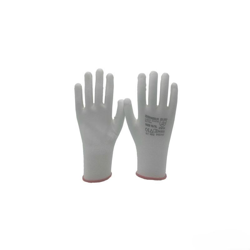 Rukavice Bomber Light White 9 extra