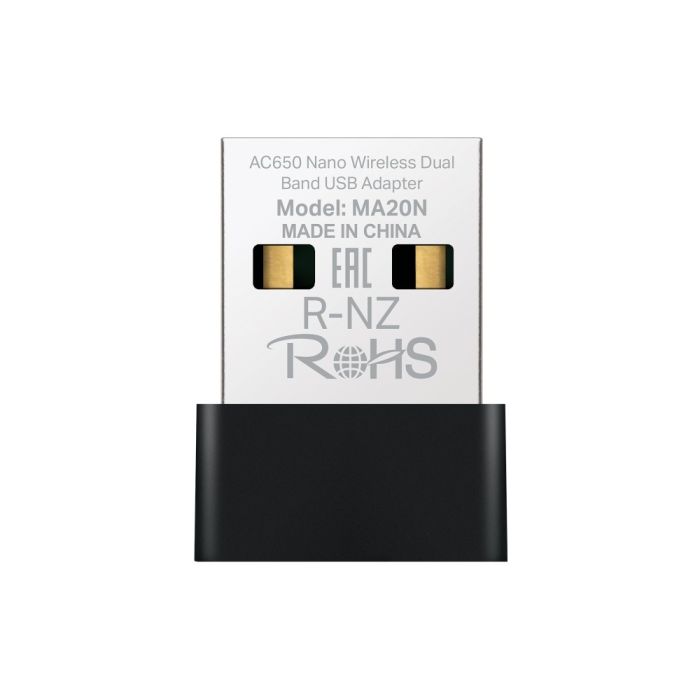 Mercusys MA20N AC650 bežični Dual Band USB adapter
Mercusys MA20N AC650 bežični Dual Band USB adapter