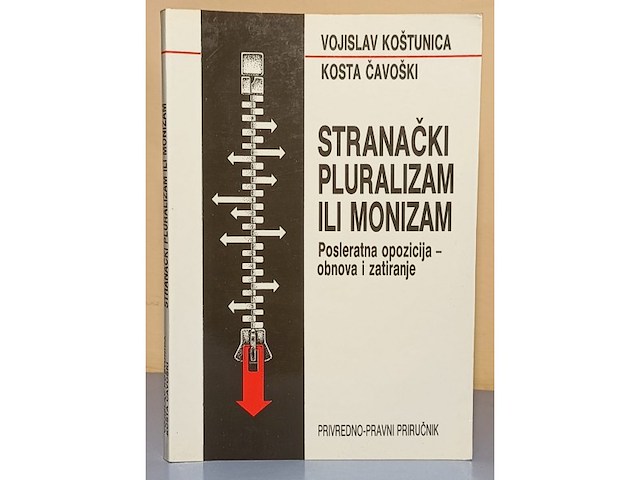 STRANAČKI PLURALIZAM ILI MONIZAM Koštunica Čavoški