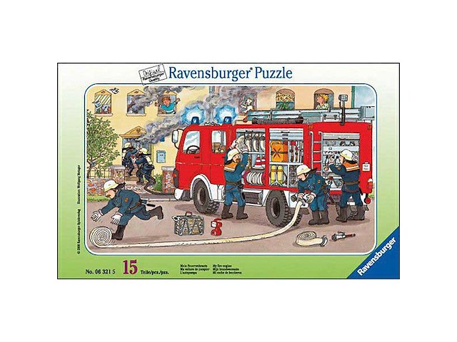 Ravensburger puzzle 15 delova - Hrabri vatrogasci u akciji 06321